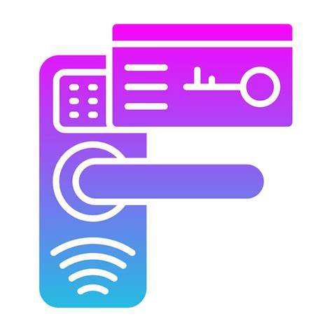 키 카드 아이콘 프리미엄 벡터