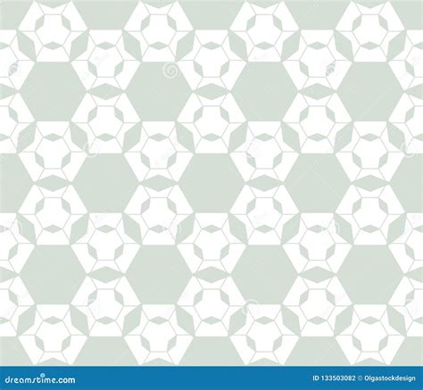 Geometric Background With Hexagonal Grid Thin Lattice Mesh Floral
