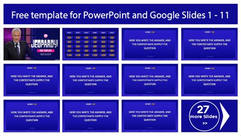 Jeopardy Template Free Powerpoint