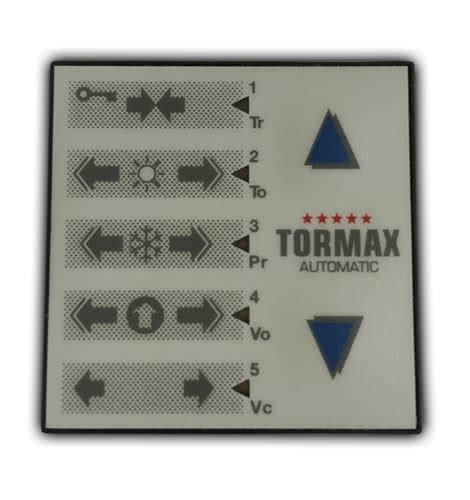 Tormax TX 9000 Function Control Panel Switch