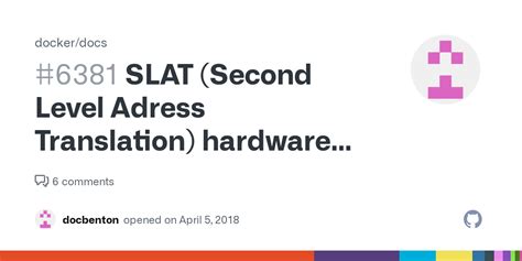 Slat Second Level Adress Translation Hardware Feature Not Clearly