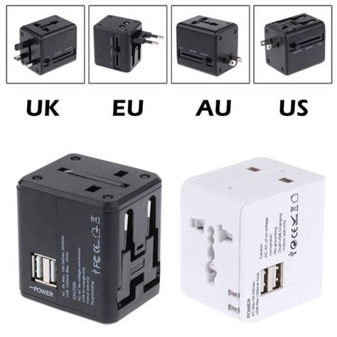 Jual Sambungan Charger Universal Travel Adapter Dual Usb Port Colokan Listrik Adapter Charger