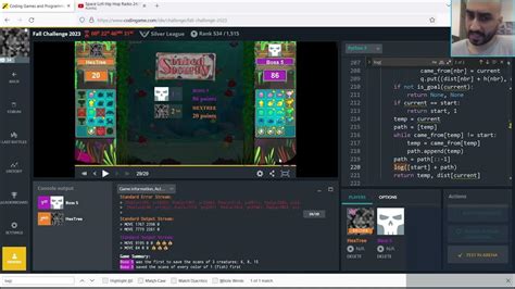 Codingame Fall Challenge 2023 Python Part 8 Finale Youtube