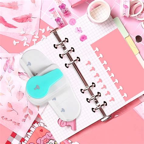 Mushroom Hole Punch Loose Leaf Notebook Punch Tool Embossing Tool Flower Puncher Hole Punch