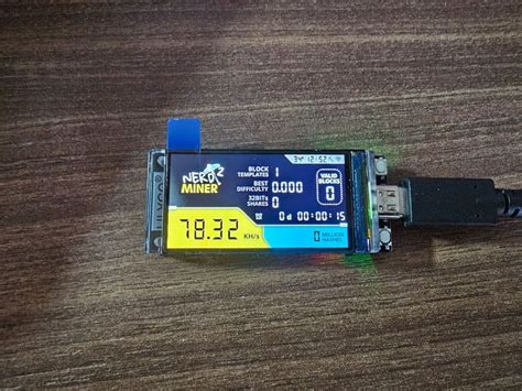 Nerd Miner Esp32 S3r8 Lilygo T Display Wifi Ble Bitcoin Btc Neu Gemäss Beschreibung In