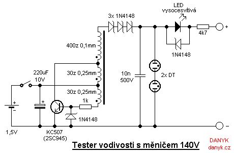 High Voltage Tester Circuit Diagram Voltage Circuit Detector