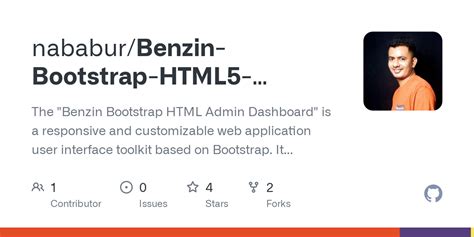 GitHub Nababur Benzin Bootstrap HTML Admin Dashboard The Benzin Bootstrap HTML Admin