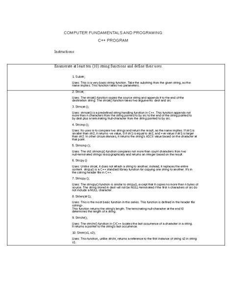 C Program Enumeration Exercise 1 Computer Fundamentals And