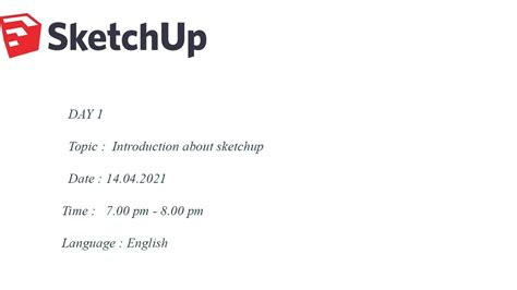 Introduction About Sketchup Youtube