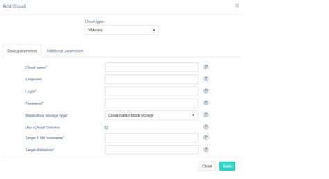 Vmware Target Cloud Configuration Hystax Acura Live Migration To Aws Or Kvm Platform