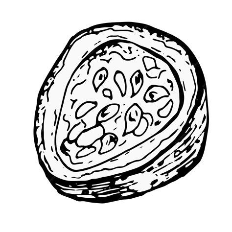 Premium Vector Passion Fruit Illustration Isolated On White