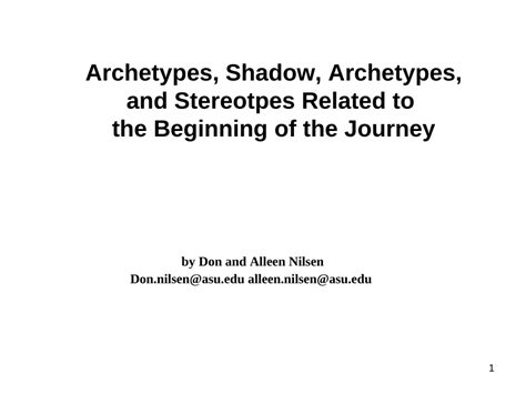 Pdf Humorous Archetypes Related To The Beginning Of The Journey The Innocent The Orphan The