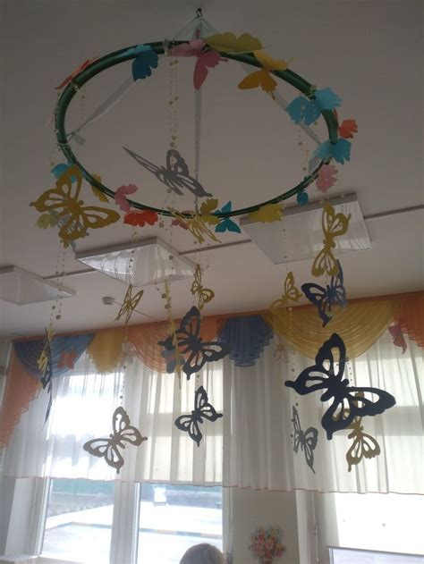 Украшение Бабочки Украшения Школьные украшения Весенние поделки