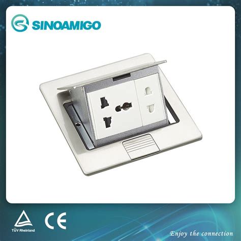 Desktop Stainless Steel Floor Socket Power Outlet Floor Box And Floor Boxes