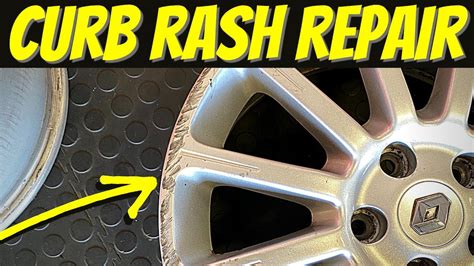 How To Repair Curb Rash On Alloy Wheels At Home Youtube