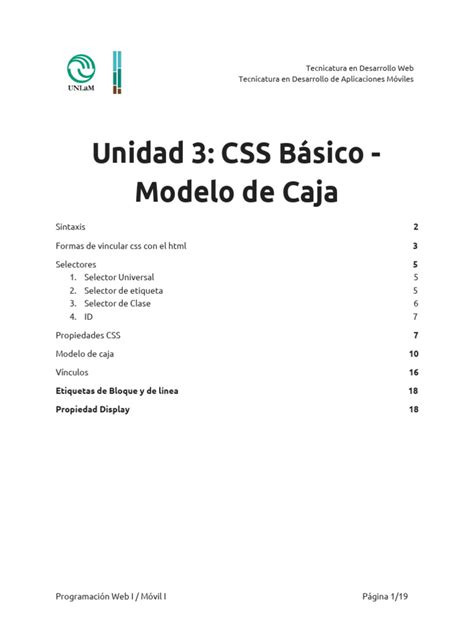Unidad03 Css Descargar Gratis Pdf Html Estándares Web