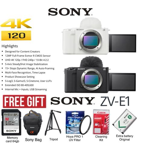 Sony Malaysia Warrantysony Zv E1 28 60mm Full Frame Uhd 4k 120fps