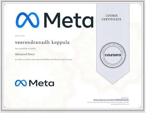 Veerendranadh Koppula On Linkedin React Advancedreact Metacertified