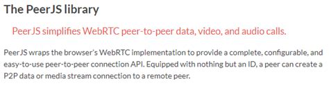 Javascript Peerjs Webrtc