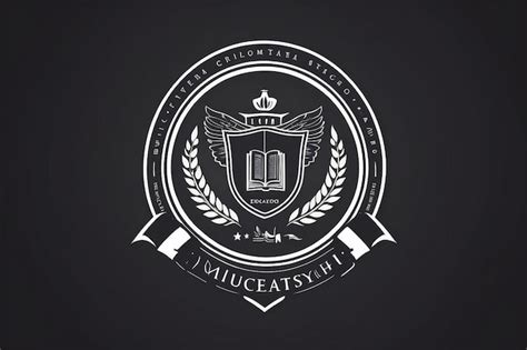 Premium Photo School Crest Logo Template