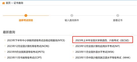 大学英语四六级证书电子版下载流程图示 无锡本地宝