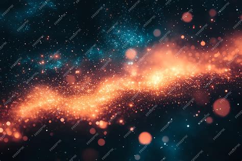 Abstract Bokeh Background With Warm And Cool Tones Premium Ai Generated Image