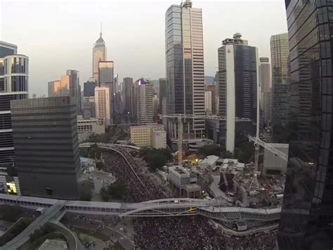 Hong Kong Protests Mesmerising Drone Footage Shows Scale Of Pro