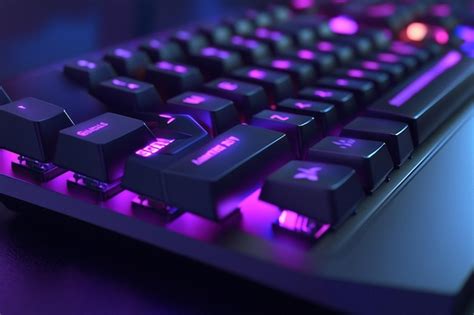 Highperformance Gaming Keyboard With Programmable Premium Ai Generated Image