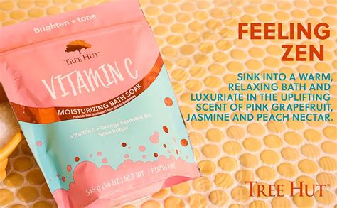 Amazon Com Tree Hut Brightening Bath Soak Vitamin C Oz Beauty Personal Care