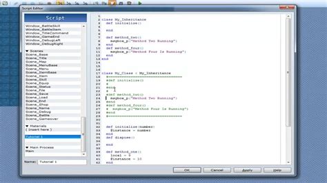 Rgss3 Scripting Tutorials ~ Tutorial 12 Class Inheritance Youtube