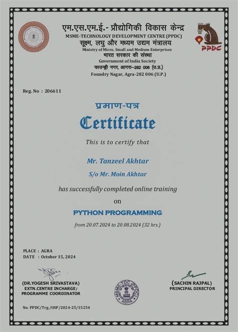 Tanzeel Akhtar On Linkedin Pythonprogramming Msmeinternship