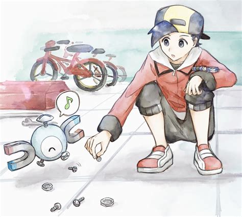 Ethan And Magnemite Pokemon And More Drawn By Asuka Rkgk Danbooru