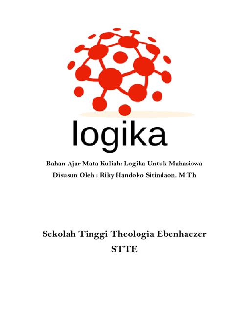 Pdf Bahan Ajar Logika Berfikir Logis