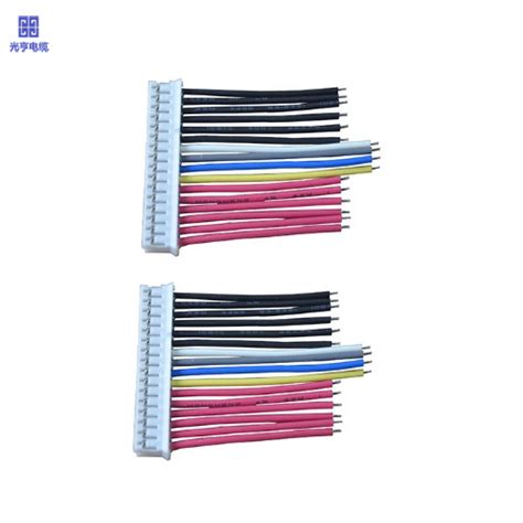 工业线束定制加工 1 5mm间距工业线束 16pins 22AWG 白色连接器尾部沾锡端子线