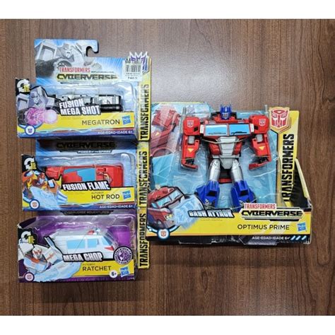 Transformers Cyberverse Optimus Prime Megatron Ratchet Hot Rod Shopee