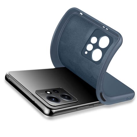 etui silikonowe do xiaomi redmi note 12 granatowe szkło