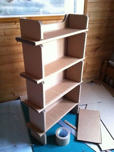 Diy Cardboard Shelves Construction