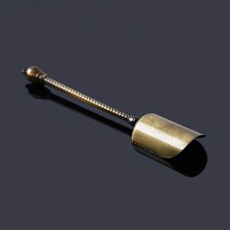 Badu Bg Метална чаена лъжица в ретро китайски стил Кунг фу Прибори за чайна церемония Лопата за