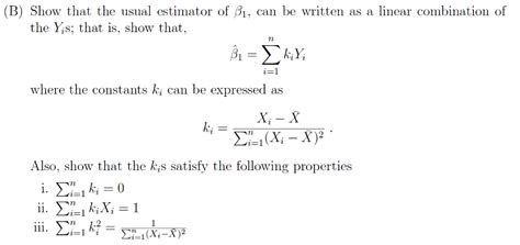 Solved Consider The Following Simple Linear Regression Chegg