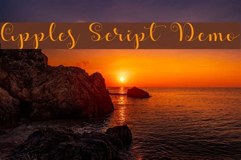 Apples Script Demo Font FFonts Net Apples Script Demo Font FFonts Net