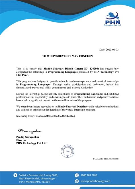 Sharvari Shinde On Linkedin Internship Phntechnology Pythonprogramming