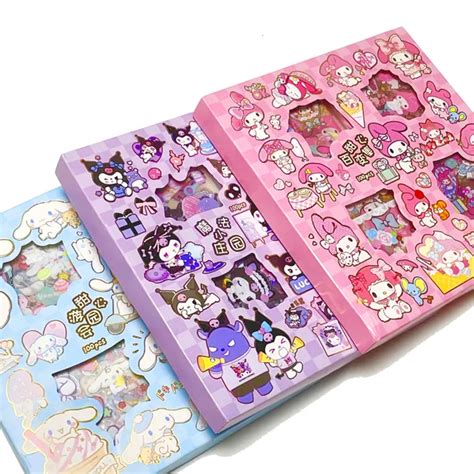 산리오 100장500pcs 산리오 스티커 세트 다이어리 꾸미기 다꾸 스티커 캐릭터 인스 포장용품 헬로키티 아이폰 아이패드 노트북 꾸미기 생일선물 어린이날 크리스마스