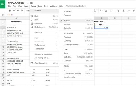 Create Your Own Cake Costs Spreadsheet Tutorial Bake This Happen