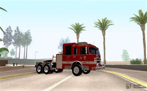 Pierce Arrow Xt Lafd Tiller Ladder Truck 10 For Gta San Andreas