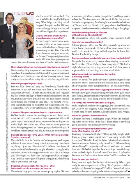 Celebrities Trands Kristen Bell Redbook Magazine August 2016 Issue