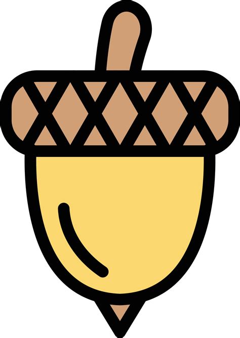 Acorn Vector Icon Design Illustration 21716322 Vector Art At Vecteezy