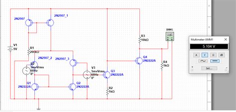Solved Use Multisim Build This Circuit To Meet The A CC Stage To Match Course Hero