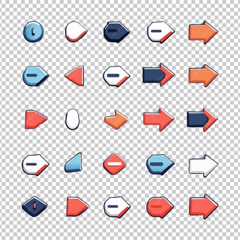 premium psd computer mouse click cursor arrow icon set and loading icon on white background