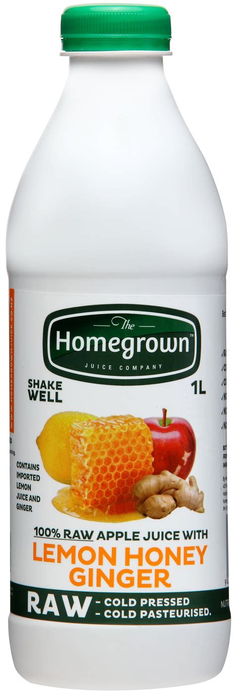 Homegrown Lemon Honey Ginger 1lt Farm Fresh South