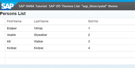 Sap Ui5 Themes List For Ui5 Applications